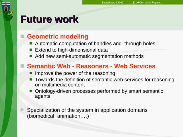 Semantic Based Segmentation And Annotation Of 3d Models Ppt