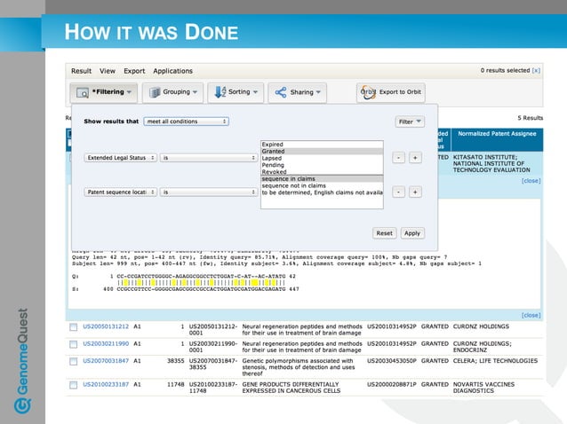 ICIC 2013 New Product Introductions GenomeQuest | PDF | Databases ...