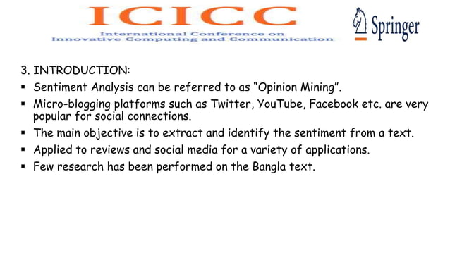 Sentiment Analysis Of Bengali Text Using Gated Recurrent Neural Network Pptx Social