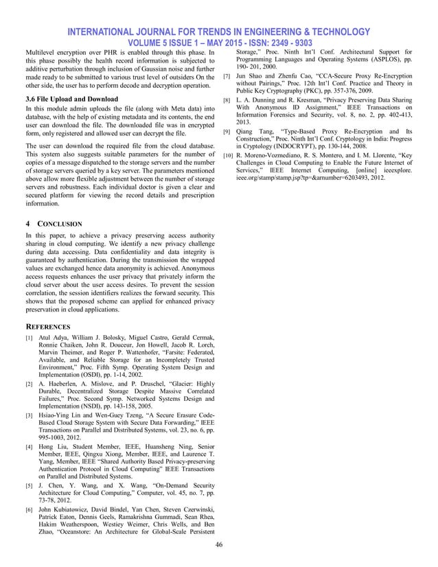 A Secure Cloud Storage System with Data Forwarding using Proxy Re-encryption Scheme | PDF