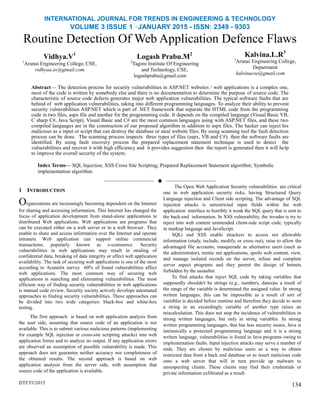 Routine Detection Of Web Application Defence Flaws | PDF