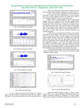 Speech Analysis and synthesis using Vocoder | PDF