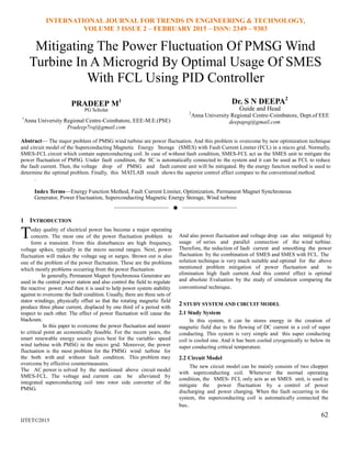 Mitigating The Power Fluctuation Of PMSG Wind Turbine In A Microgrid By Optimal Usage Of SMES ...