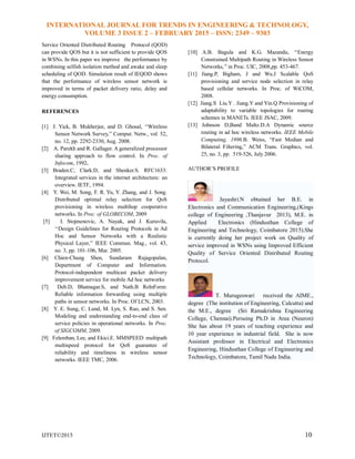 Quality of service improved in WSNs using Improved Efficient Quality of Service Oriented ...