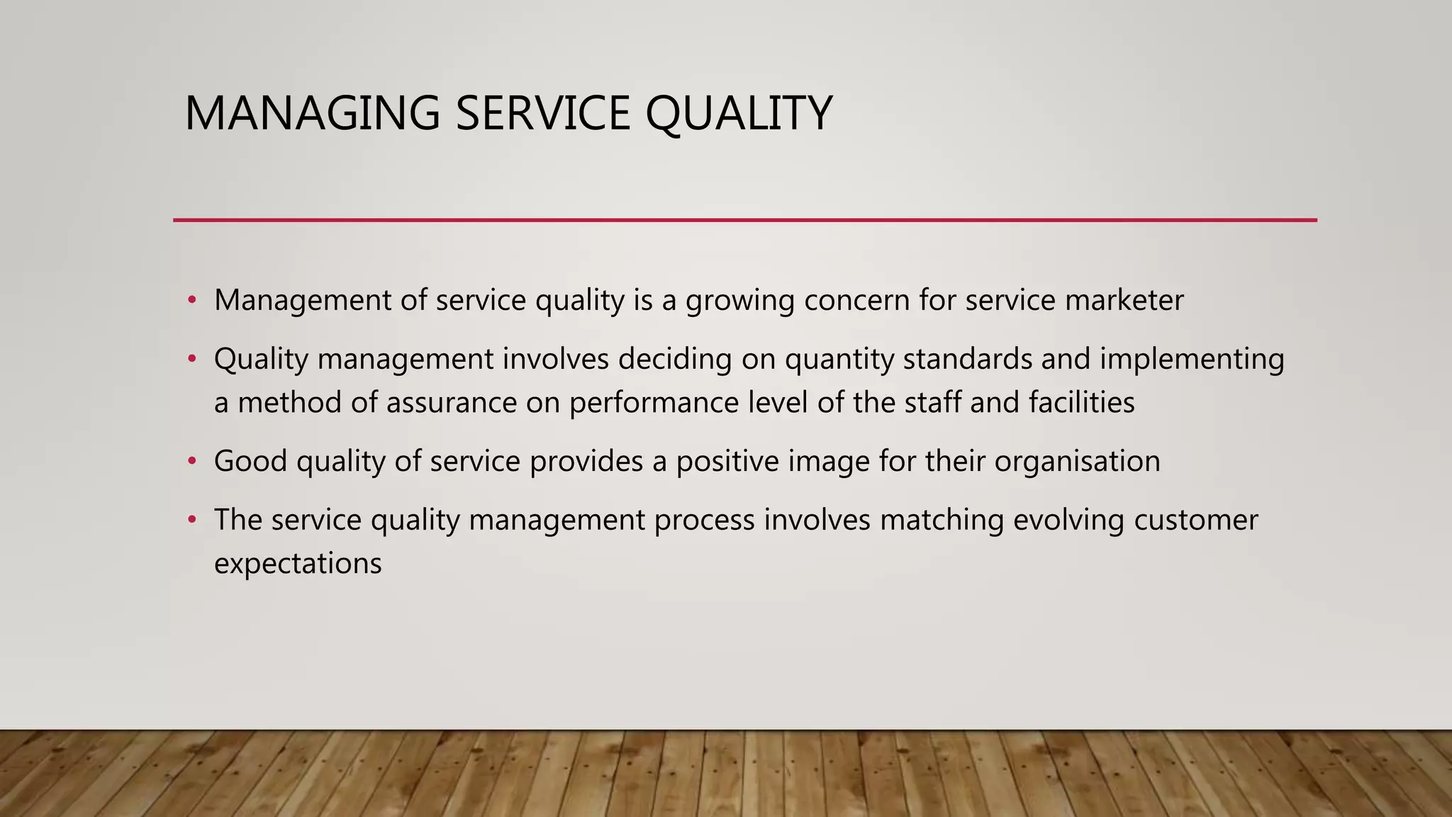 Quality of service-ICICI BANK | PPTX