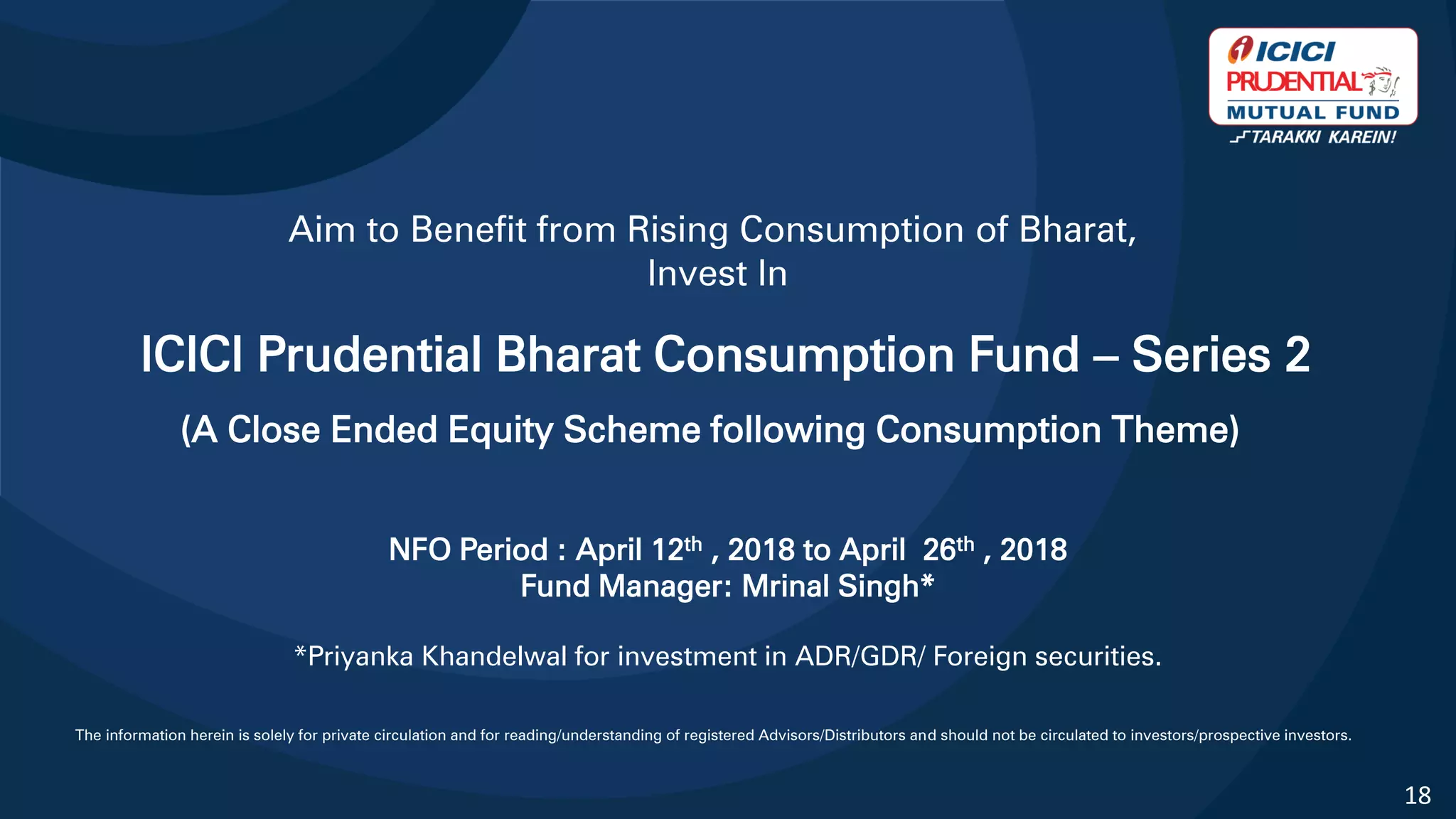 Icici prudential-bharat-consumption-fund-series2-ppt | PDF