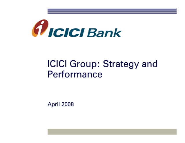 Icici bank investor-presentation08 | PDF | Business Banking & Finance ...