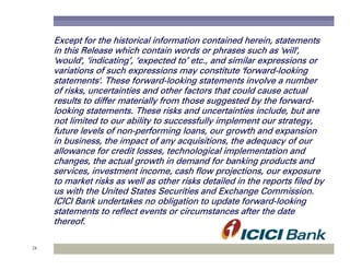 Icici bank investor-presentation08 | PDF