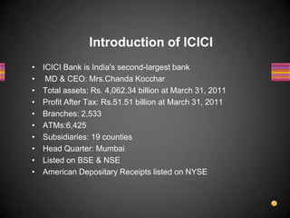 Icici bank ppt | PPTX