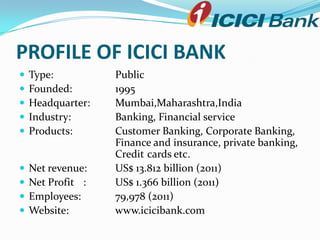 Icici bank ppt | PPTX
