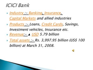 ICICI Bank Presentation | PPT