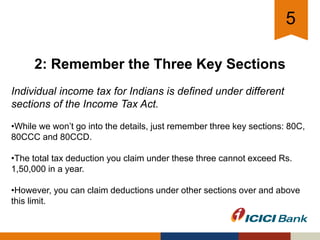 ICICI Bank Tax Savings Presentation | PPTX