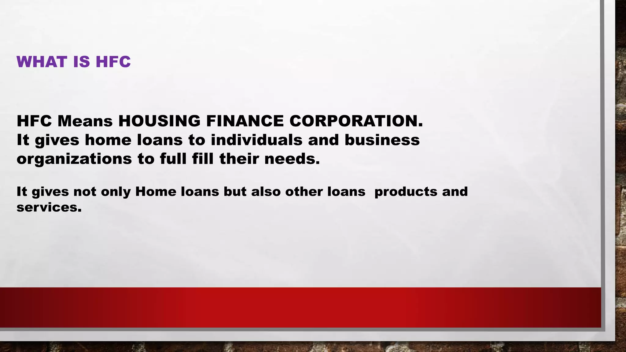 How Icici HFC Functions | PPTX