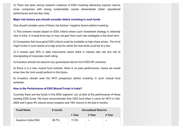 Icici pru esg fund nfo review | PPT