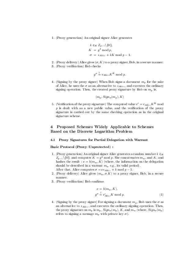 Proxy Signatures, Revisited