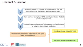 A Channel Allocation Algorithm for Cognitive Radio Users Based on Channel State Predictors | PPT