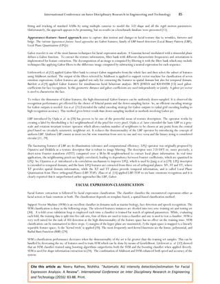 Automatic AU intensity detection/estimation for Facial Expression Analysis: A Review | PDF