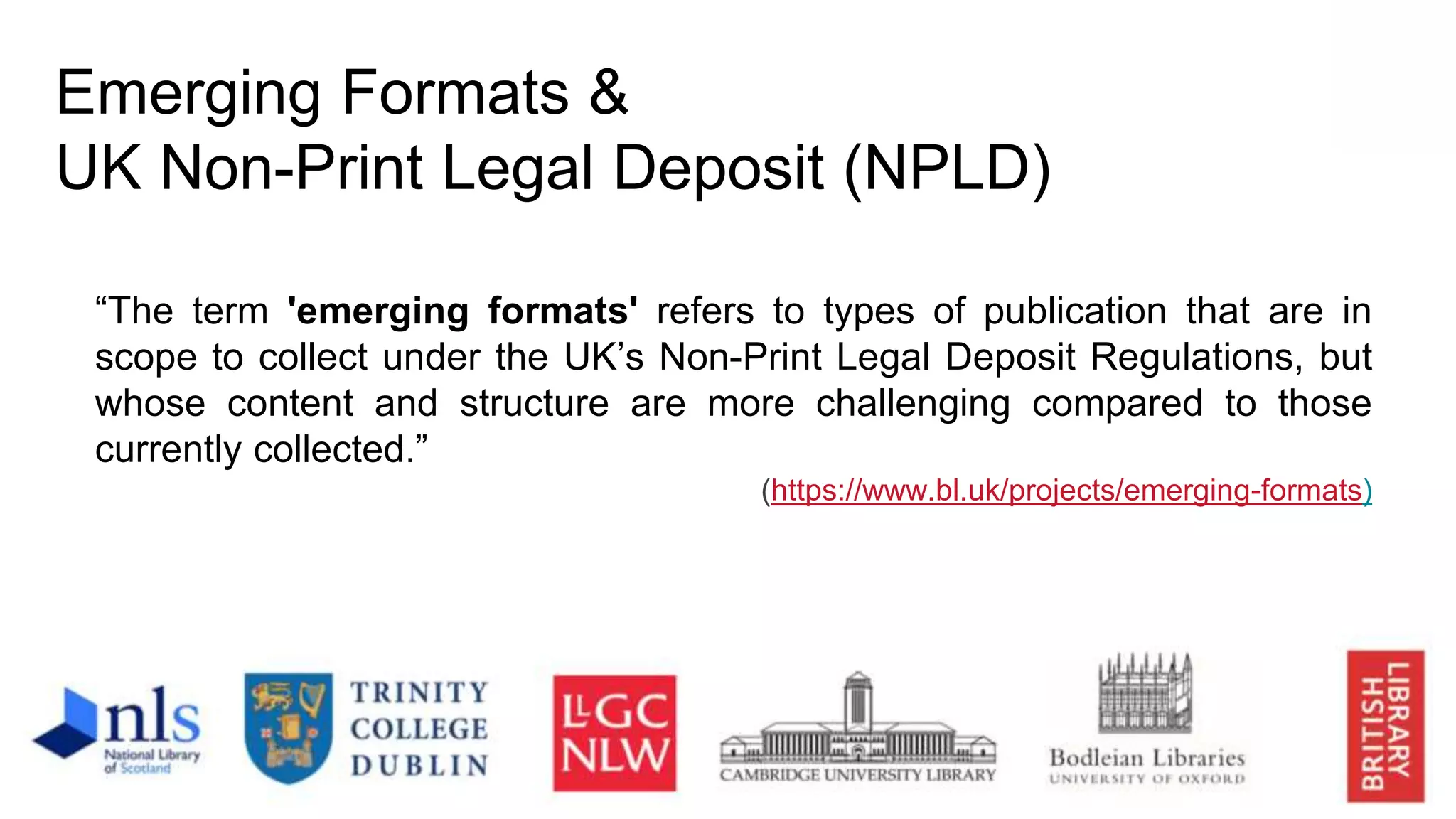 Archiving Interactive Narratives at the British Library by Lynda Clark ...
