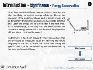 a novel design of variable stiffness linkage with distributed leaf ...