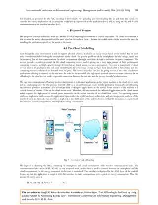 Task Offloading to the Cloud by Using Cuckoo Model for Minimizing Energy Cost | PDF