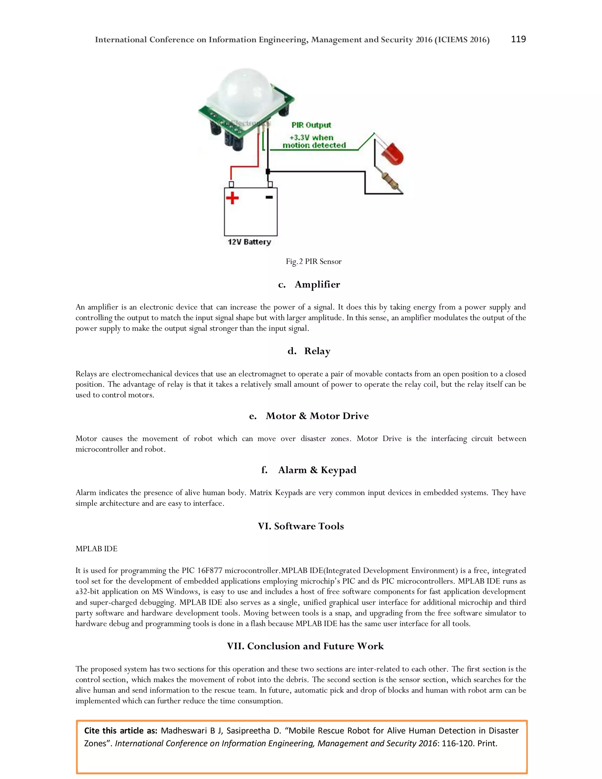 Mobile Rescue Robot for Alive Human Detection in Disaster Zones | PDF