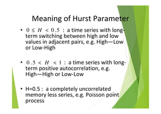 Complex Hurst for Stock | PDF