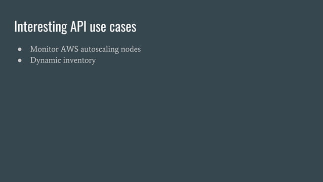 Icinga2 api use cases | PPT