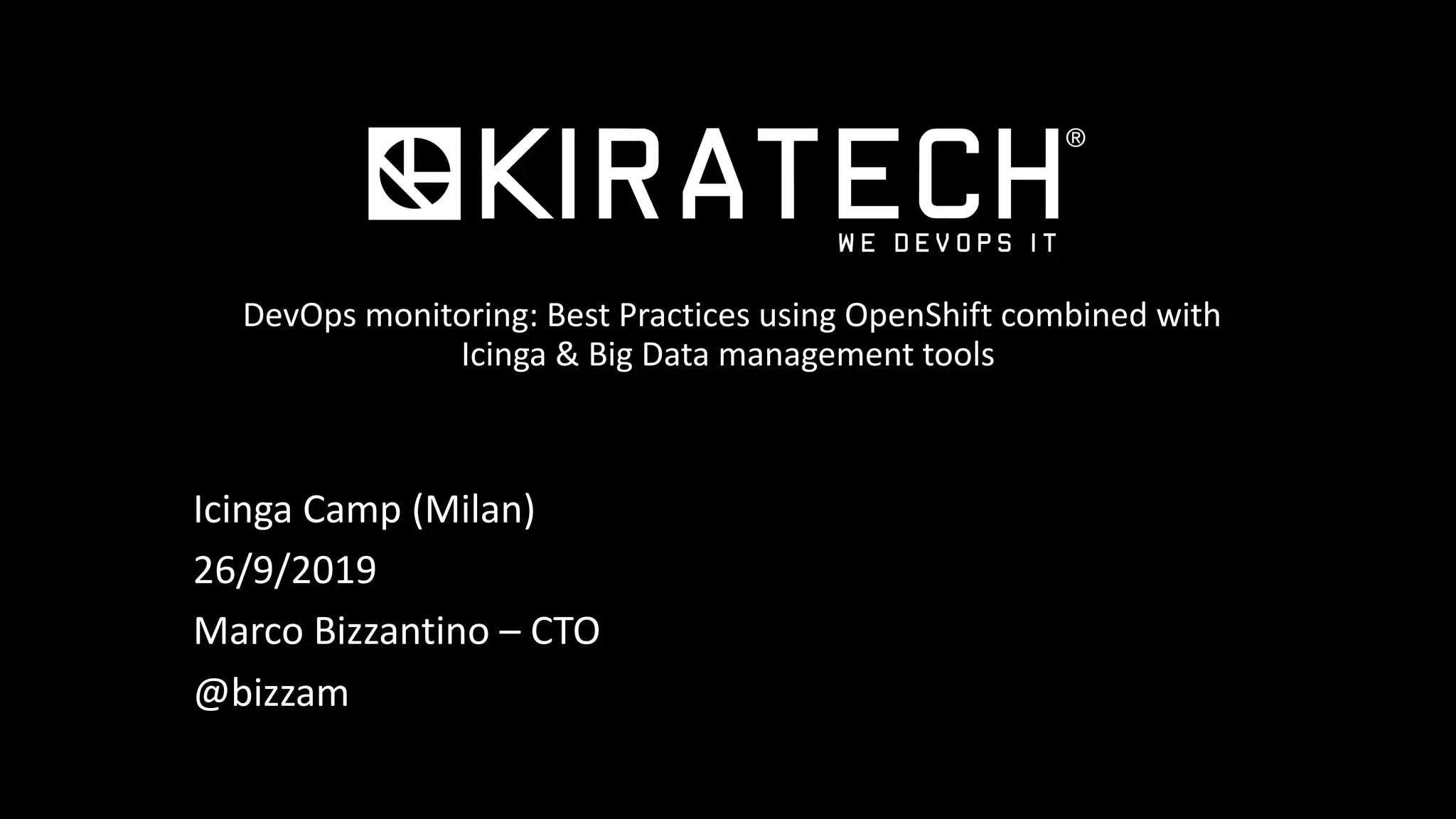 Devops Monitoring Best Practices Using Openshift Combined With Icinga