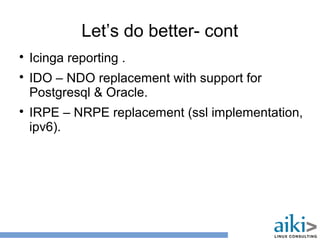 Icinga, evolution from Nagios clone to Standing on it's own | PPT ...