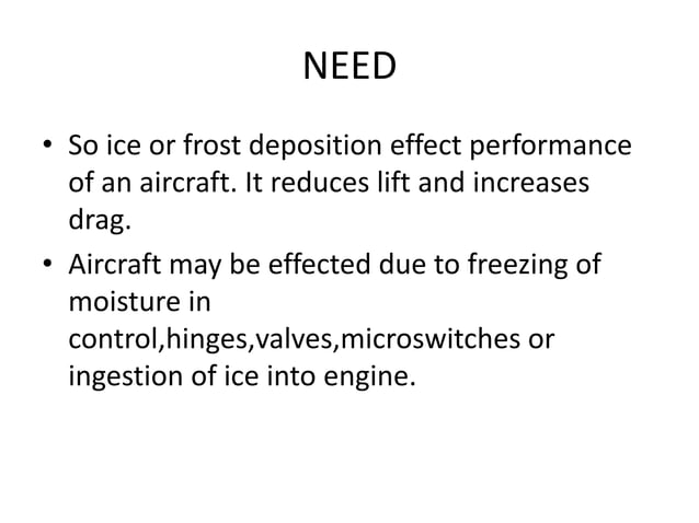 De icing & anti icing of aircraft | PPTX | Chemistry | Science