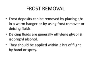 De icing & anti icing of aircraft | PPTX