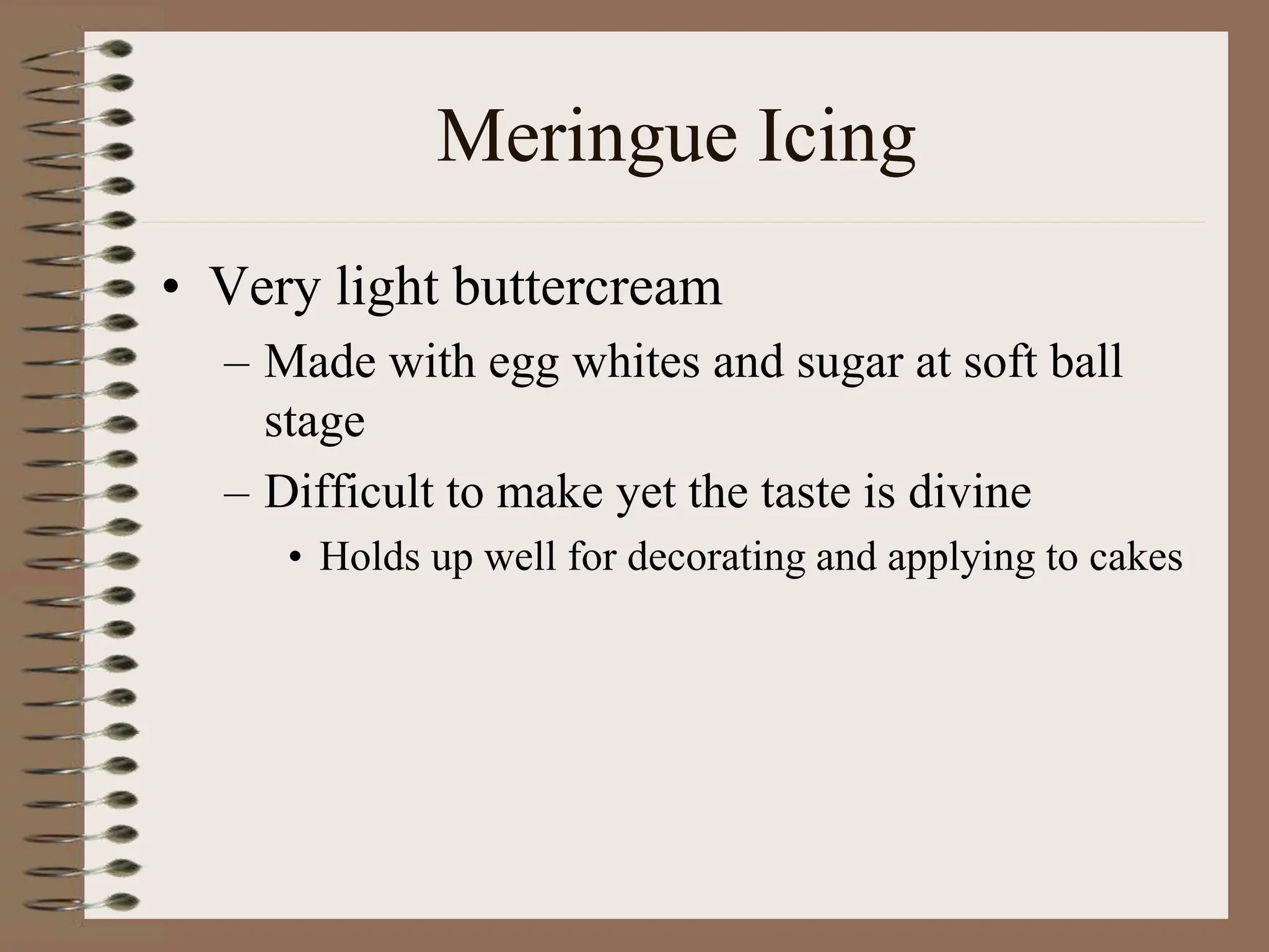 icing, frosting and glaze cakes bnp2 ppt | PPT