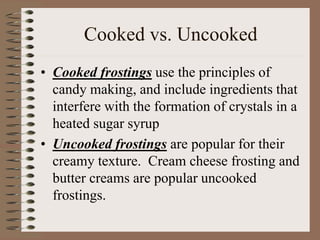 icing, frosting and glaze cakes bnp2 ppt | PPT