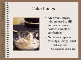 icing, frosting and glaze cakes bnp2 ppt | PPT