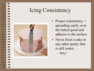 icing, frosting and glaze cakes bnp2 ppt | PPT