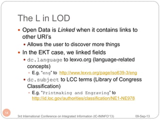Exposing Bibliographic Information as Linked Open Data using Standards-based Mappings ...