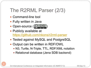Exposing Bibliographic Information as Linked Open Data using Standards-based Mappings ...
