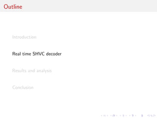 Real time SHVC decoder | PDF