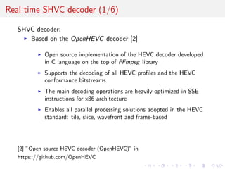 Real time SHVC decoder | PDF