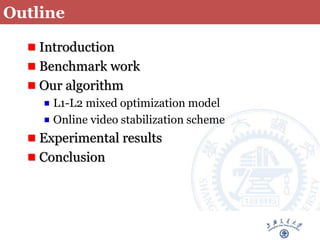 ICIP2013-video stabilization with l1 l2 optimization | PDF