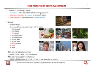 ICIP2016 image compression grand challenge | PDF