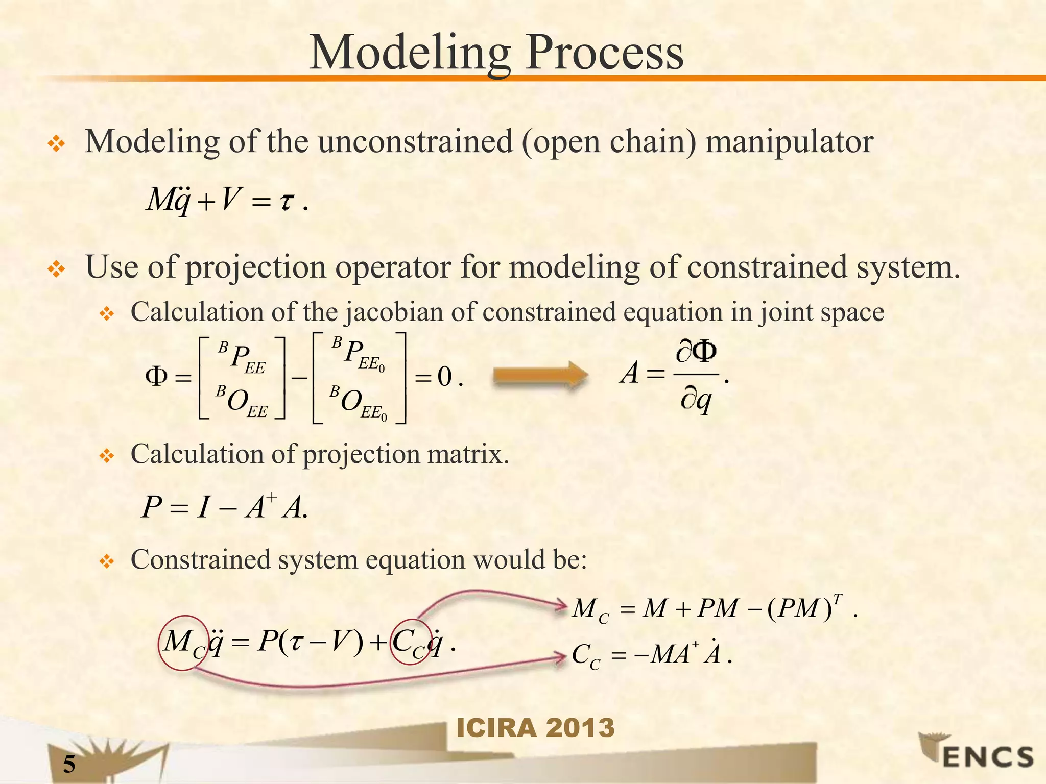 Modeling, Control and Simulation of a 6-DoF Reconfigurable Space Manipulator with Lockable ...