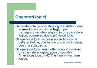 I circuiti logici | PDF