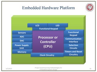 Project based learning methodologies for Embedded Systems and Intelligent System Design | PPTX