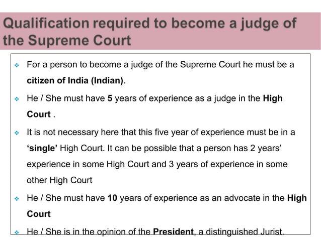 Appointment Of Judges Of Supreme Court | PPTX | Legal Services Industry ...