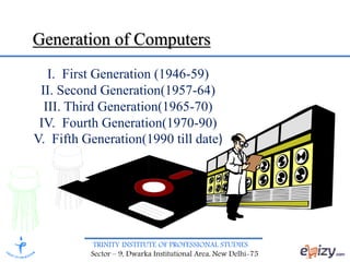 Introduction to Computers and I.T- Generations of Computers | PPT