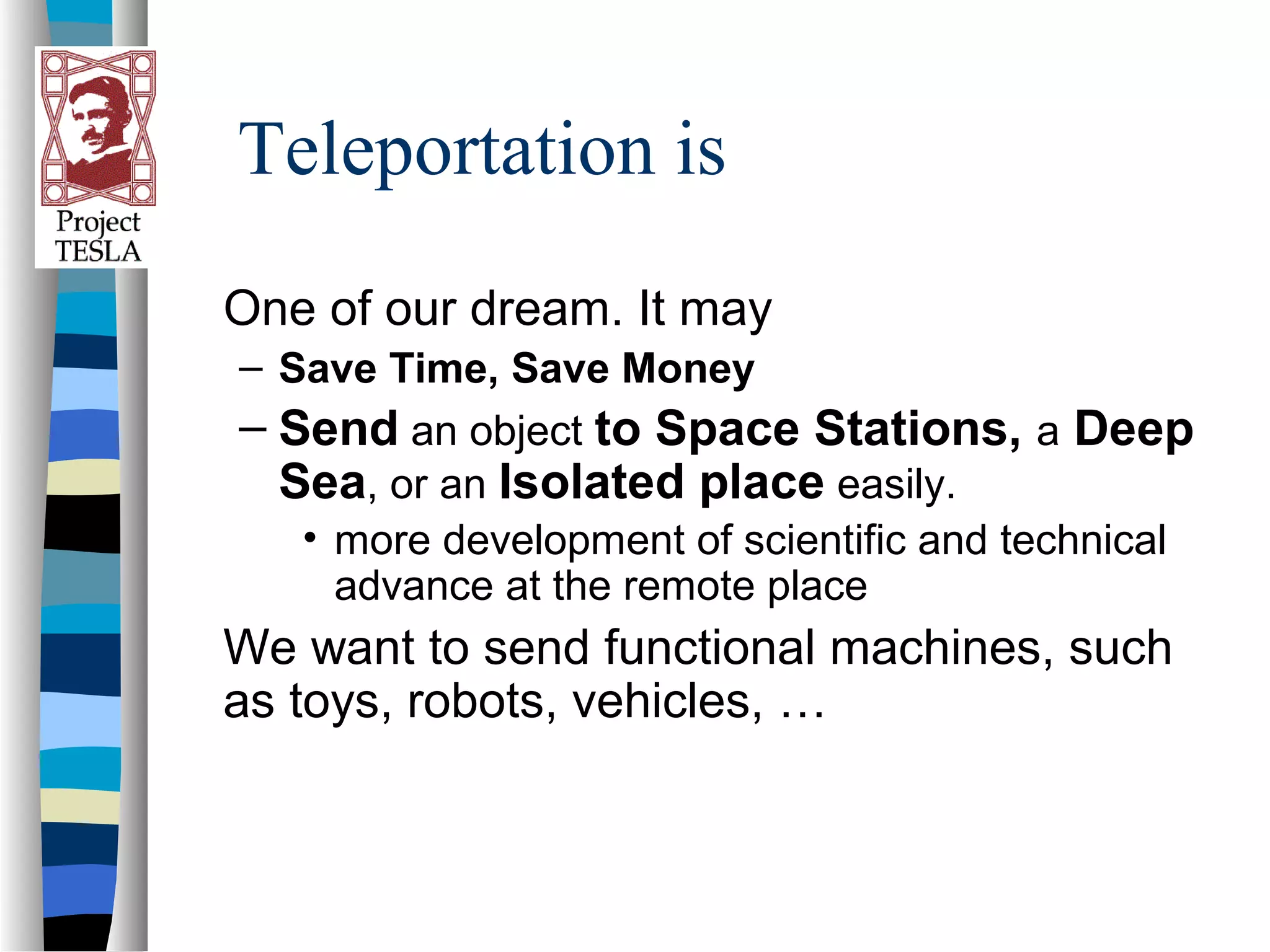 Realizing a Practical Teleportation System | PPT