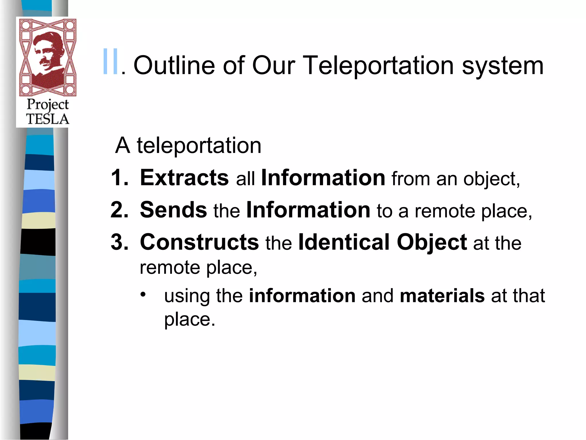 Realizing a Practical Teleportation System | PPT
