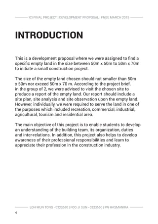 ICI Development Proposal | PDF