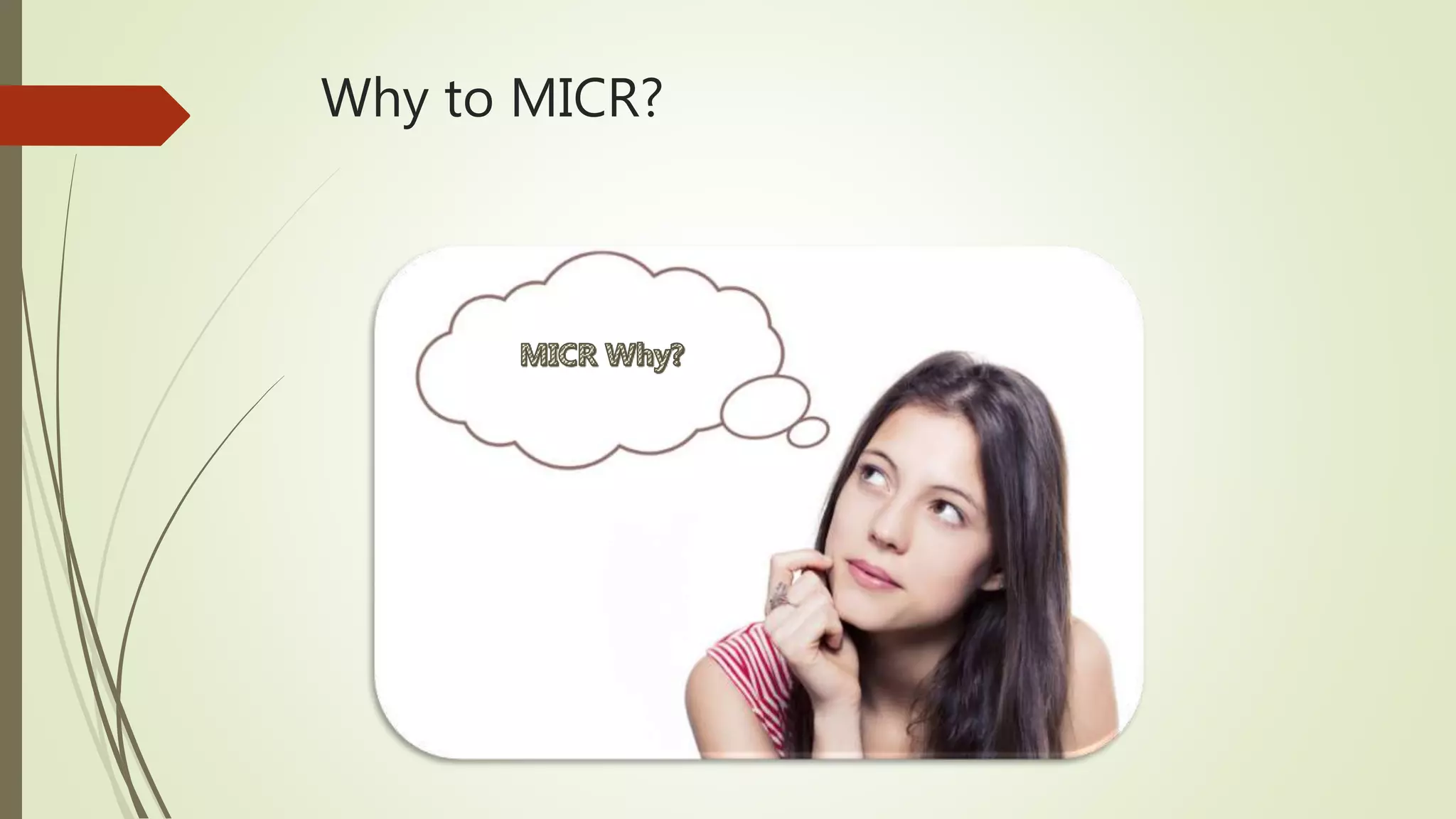 MICR magnetic ink character reader | PPTX